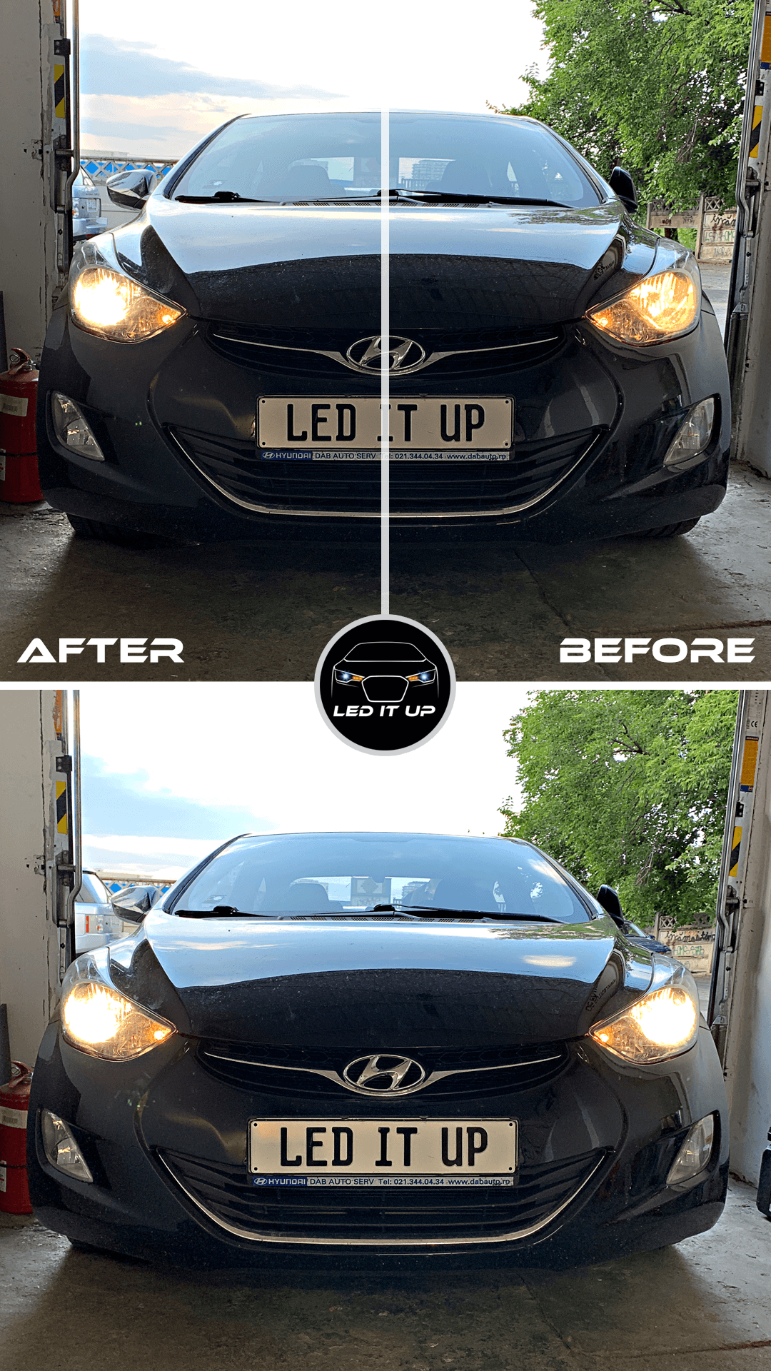 Faza scurta Hyundai Elantra 5th. Gen. PreFL (2011) – Led It Up